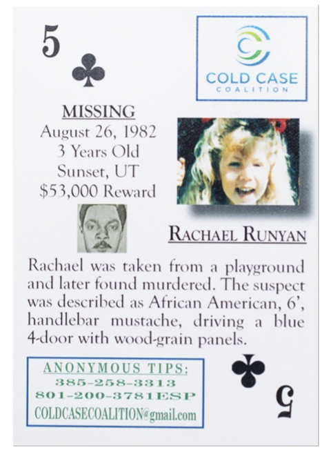 Rachael Runyan - 5 of Clubs, Utah - The Deck