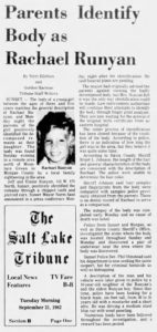 Rachael Runyan - 5 of Clubs, Utah - The Deck