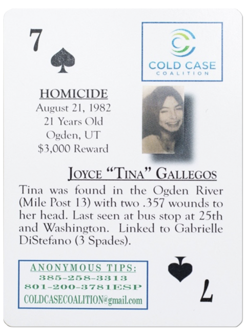 Joyce "Tina" Gallegos & Gabrielle DiStefano (7 & 3 of Spades, Utah) - The Deck