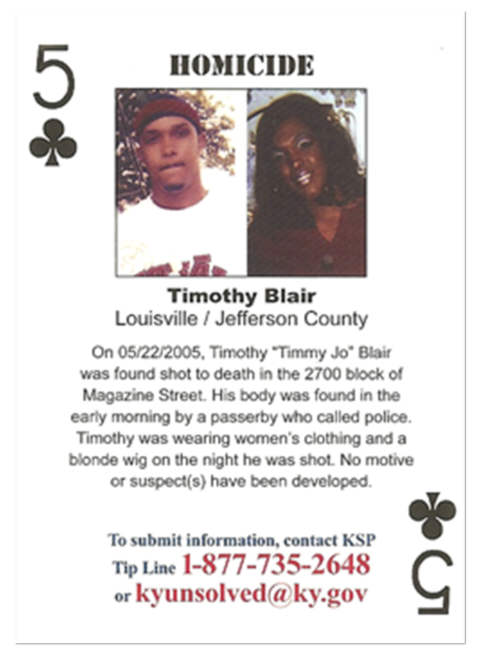 Timothy Blair - 5 of Clubs, Kentucky - The Deck