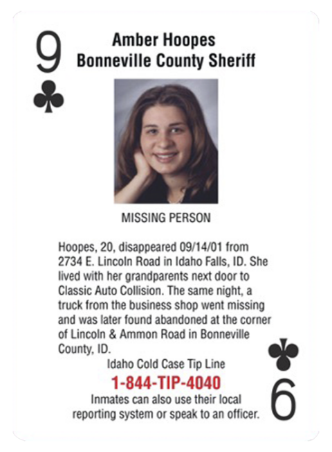 Amber Hoopes - 9 of Clubs, Idaho - The Deck