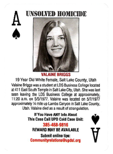 REMEMBERING: Valaine Briggs - Ace of Spades, Utah - The Deck