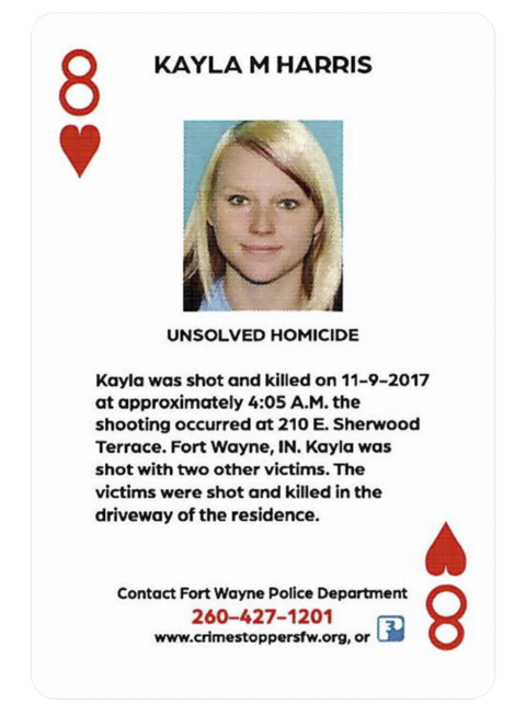 Nicole M. Saylor & Kayla M. Harris - 7 of Hearts & 8 of Hearts, Indiana ...