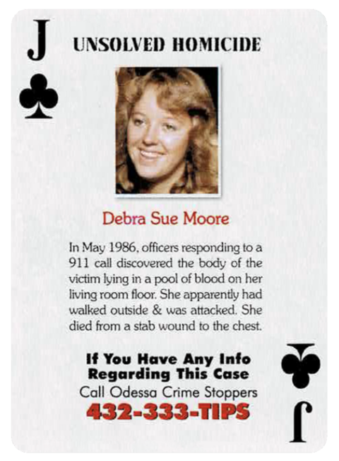 Debra Sue Moore - Jack of Clubs, Texas - The Deck