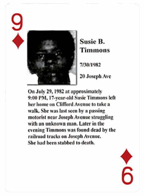 Susie Timmons - 9 of Diamonds, New York - The Deck